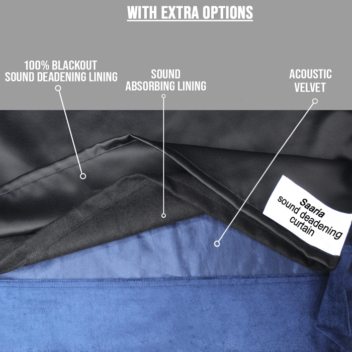Exclusive Acoustic Sound Absorbing Curtains By Saaria